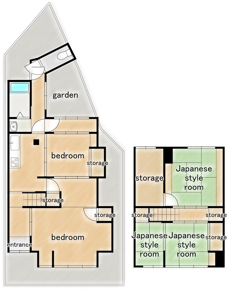 A Kyomachiya building facing Shirakawa in Kyoto - Propety - JAPAN ...